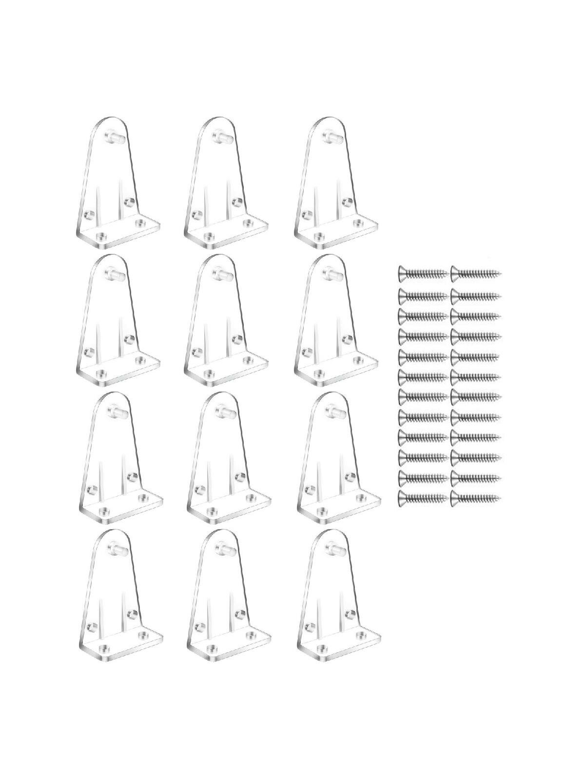 12/36 шт. Жалюзи Прижимные кронштейны Зажим для горизонтальных Жалюзи Шторы Окно Дверь