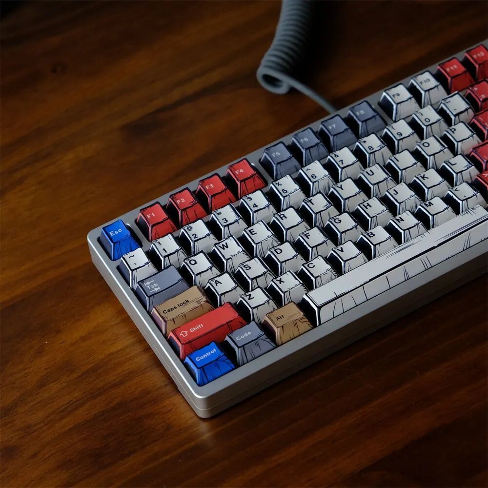 Кейкапы для механической клавиатуры 130 шт, Высота: CHERRY/PBT/Предмет