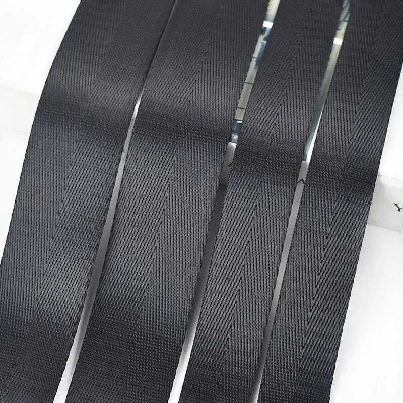 Meetee черная нейлоновая лента 20-50 мм RD001-Black, 50mm