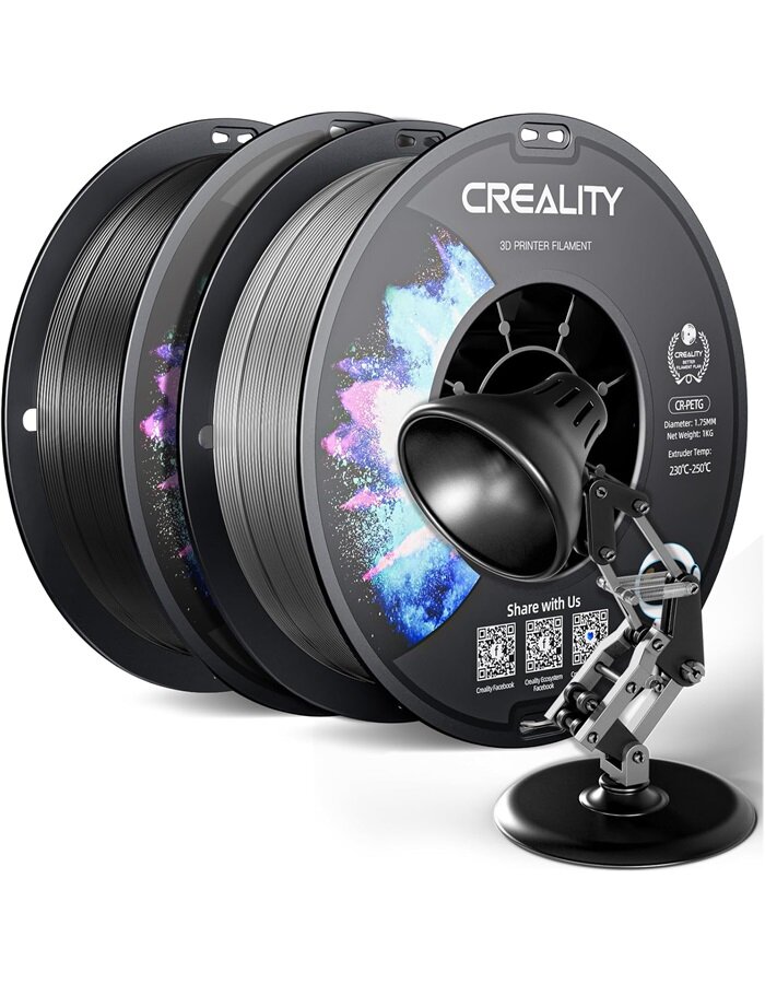 Филамент CREALITY CR-PETG 1.75мм — низкая усадка, химическая стойкость, оригинал без БФА для FDM-принтеров
