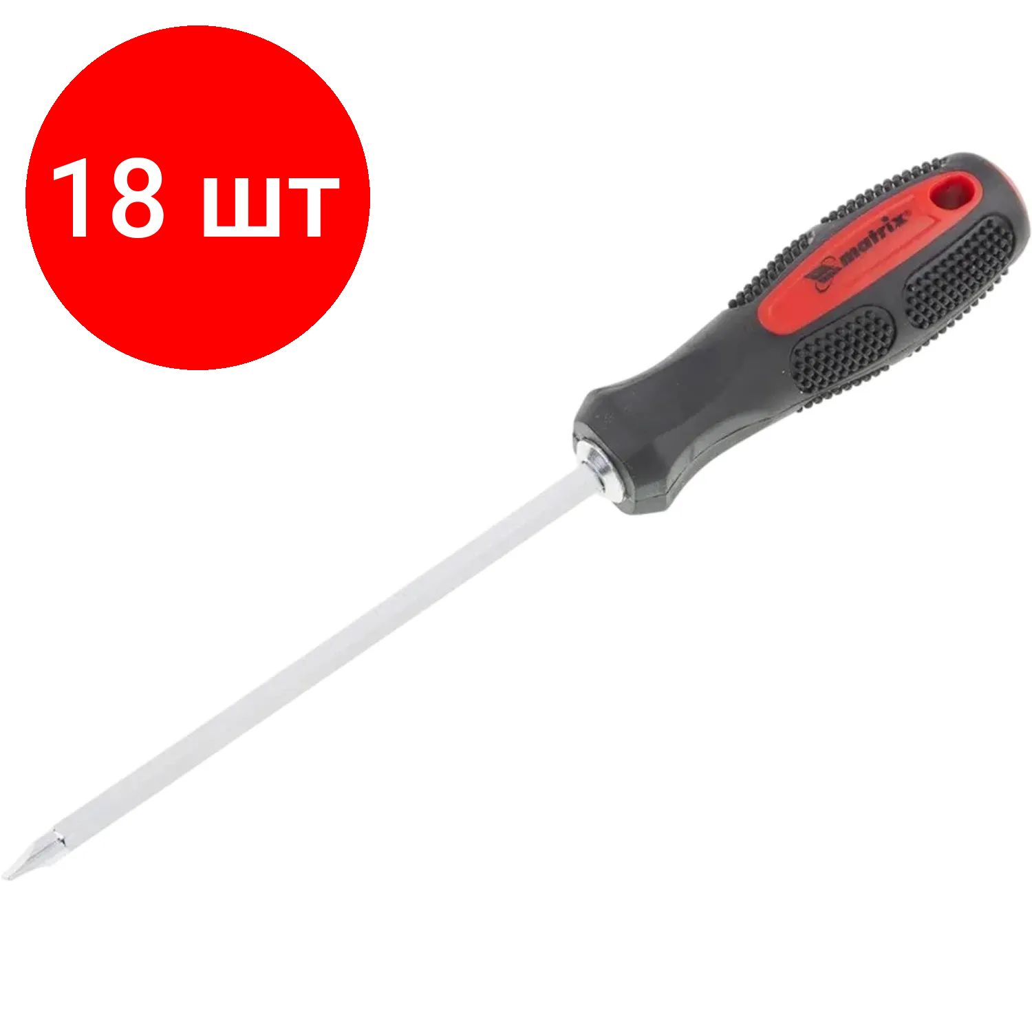 Комплект 18 штук, Отвертка комбинированная SL6.0/PH2 CrV MATRIX 12290