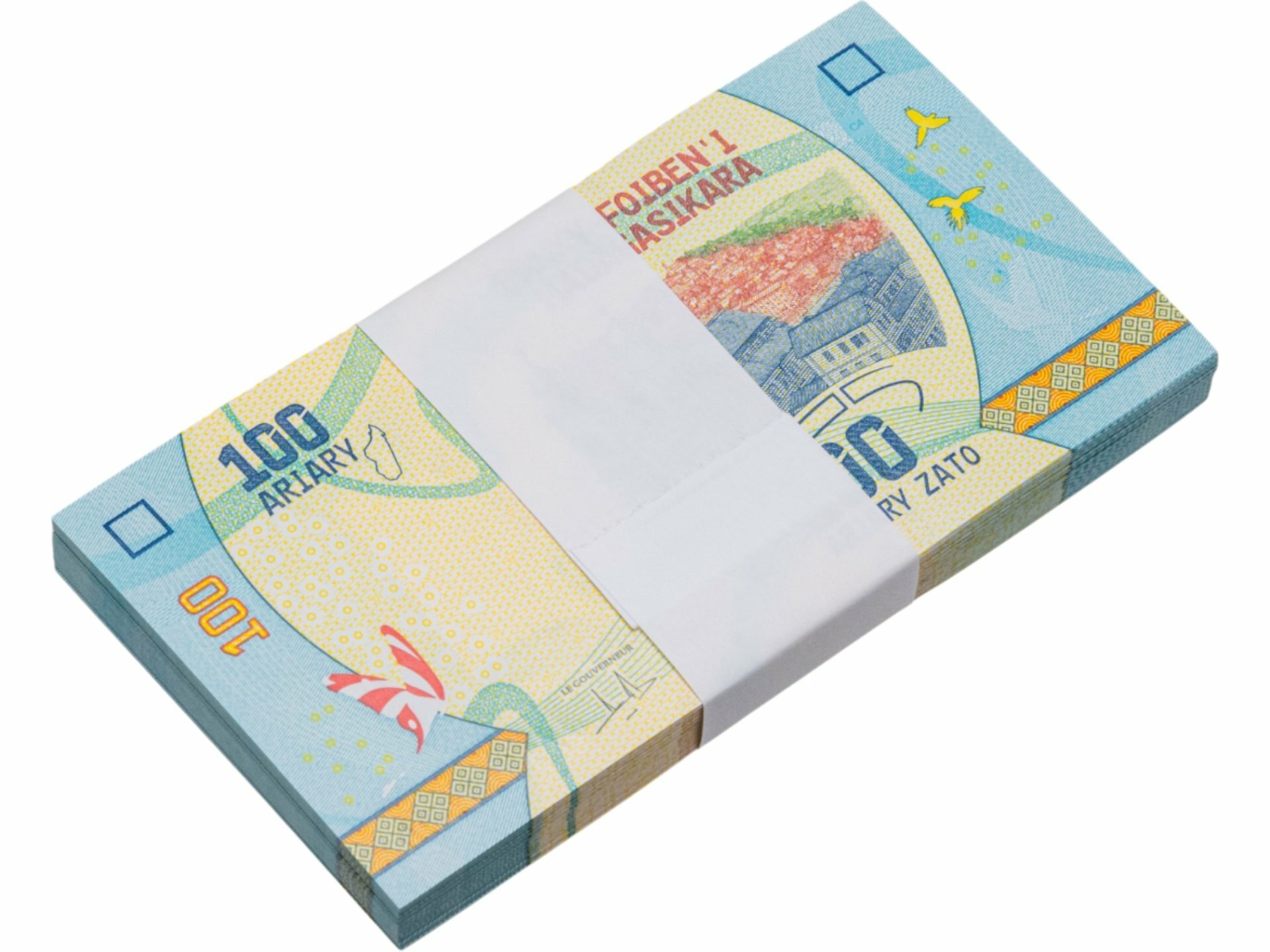 Мадагаскар 100 ариари 2017 100 штукпачка Pick 97b Новая подпись