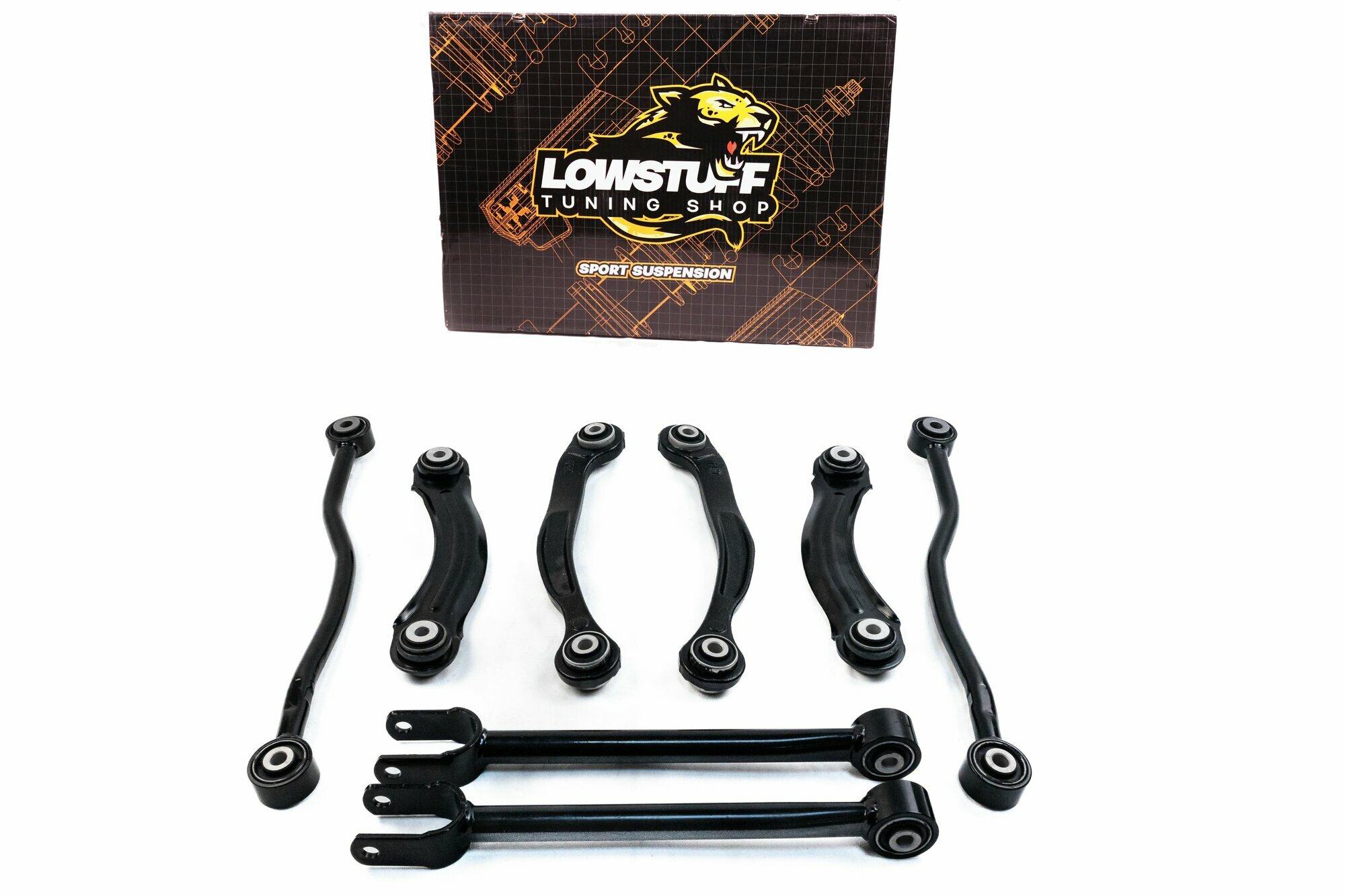 Chrysler 300C LX LE, Dodge Charger LC LD , Challenger LC LD, Magnum LX Комплект рычагов задней подвески 8шт LOWSTUFF 53CH0003