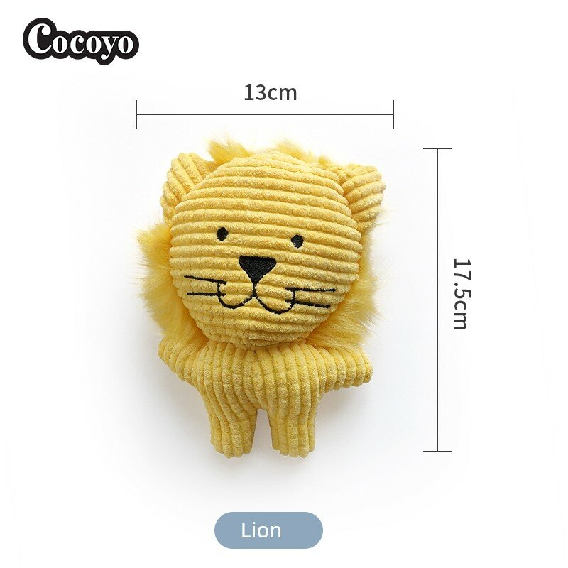 Игрушка-пищалка Yangzhao Cocoyo для собак: плюшевая, для самостоятельных игр, для щенков, тедди, для прорезывания