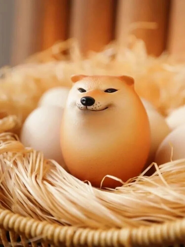 Сиба Ину собака яйцо сквиши игрушка