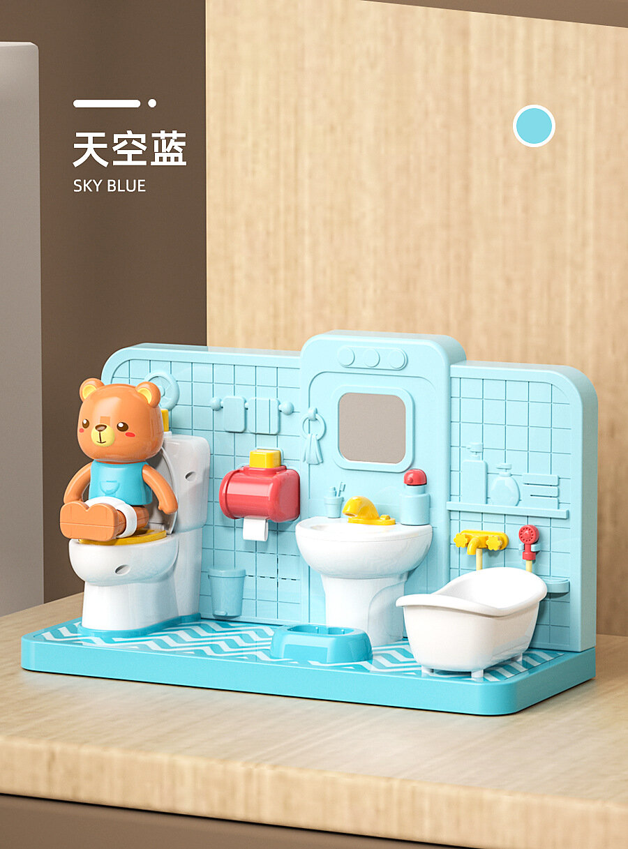 Раннее образование, развивающая игрушка для детей 3-в-1, горшок с имитацией звука, обучение для мальчиков и девочек 1-2 лет, ролевые игры
