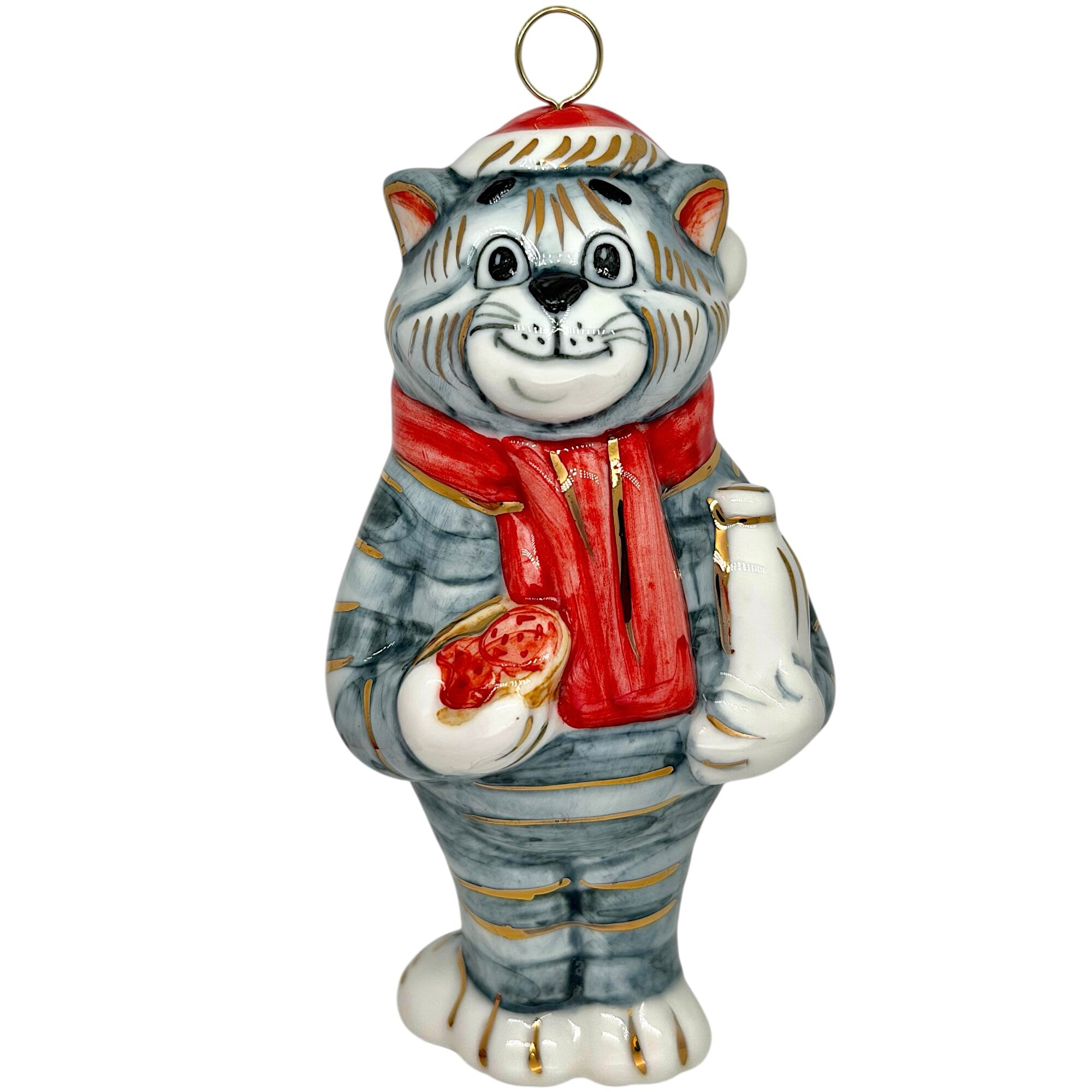 Ёлочная игрушка "Кот Матроскин" (Лефортовский фарфор)