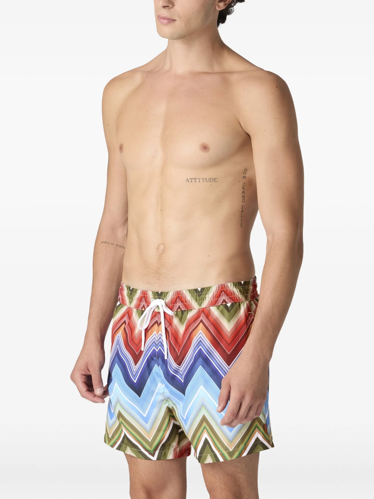 Шорты для плавания Missoni Zigzag-print swim shorts, размер S, blue — фото 1