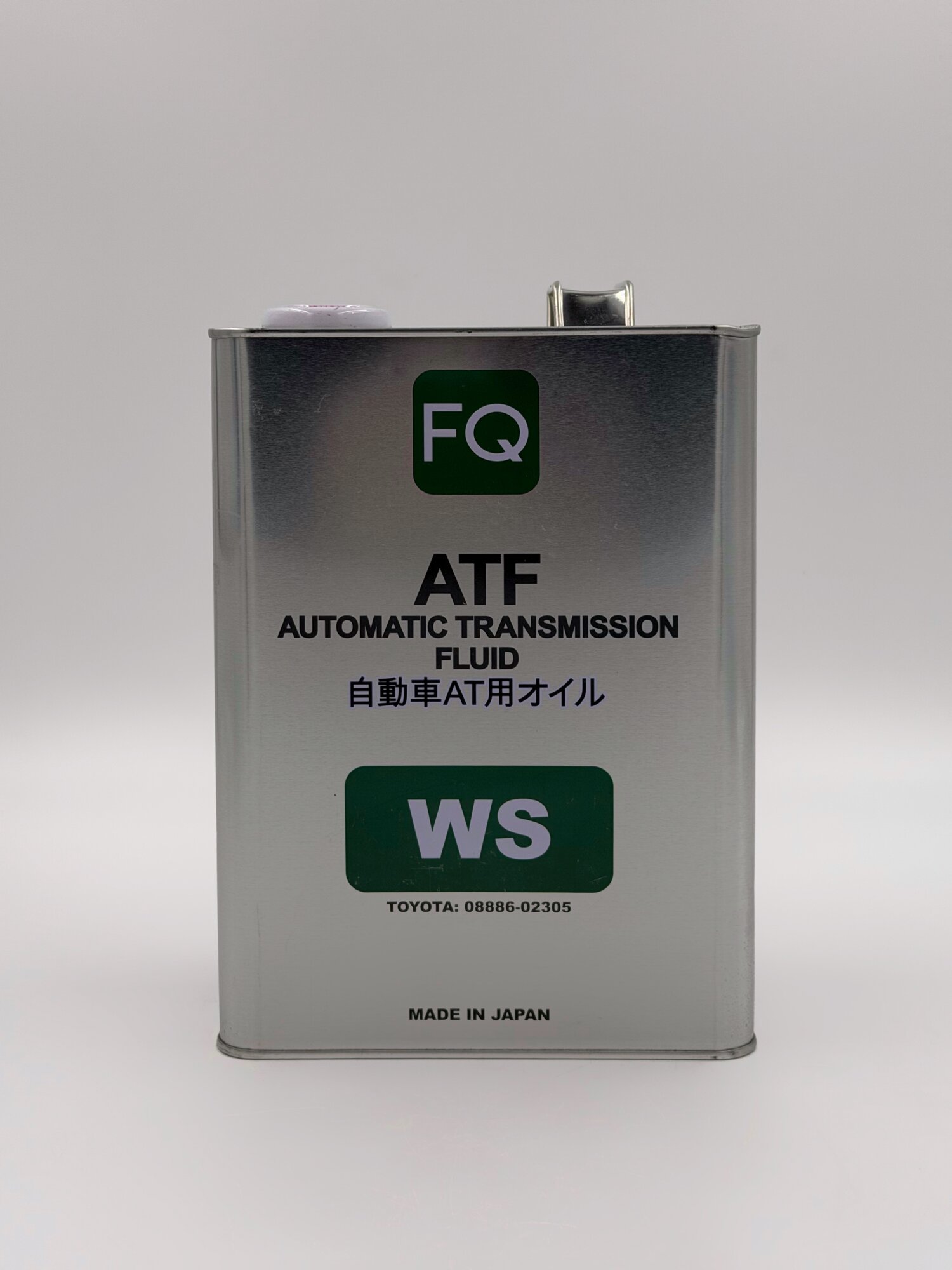 Масло трансмиссионное FQ ATF WS Toyota, 4 литра, Fully Synthetic