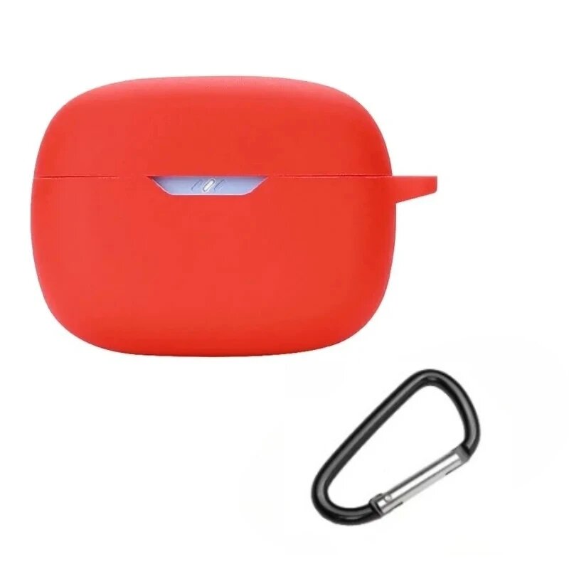 Противоударный чехол для наушников JBL Wave Beam 2, силиконовый For JBL Wave Beam 2, Red