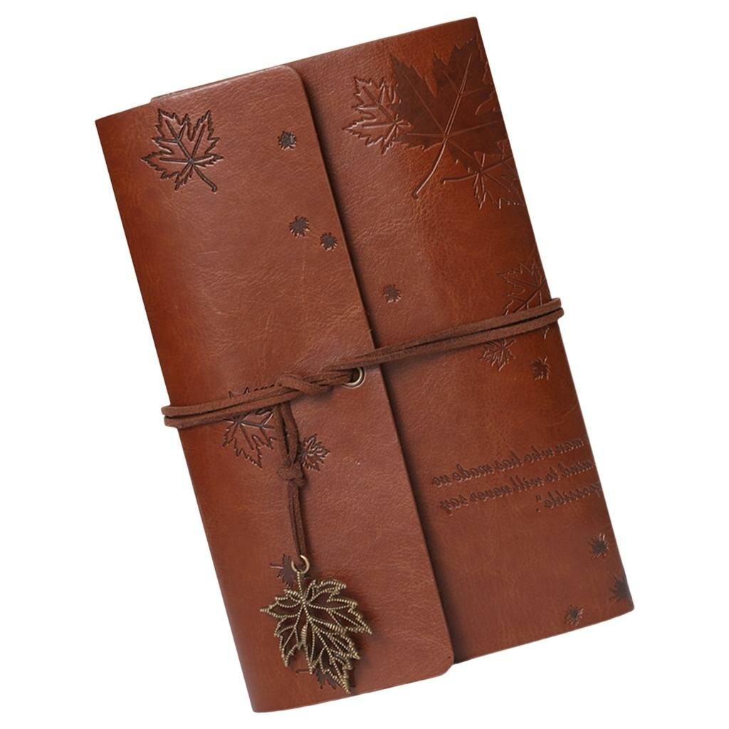 Записная книжка с 6 журналами Ретро-записная книжка для путешествий Maple Leaf Notebook