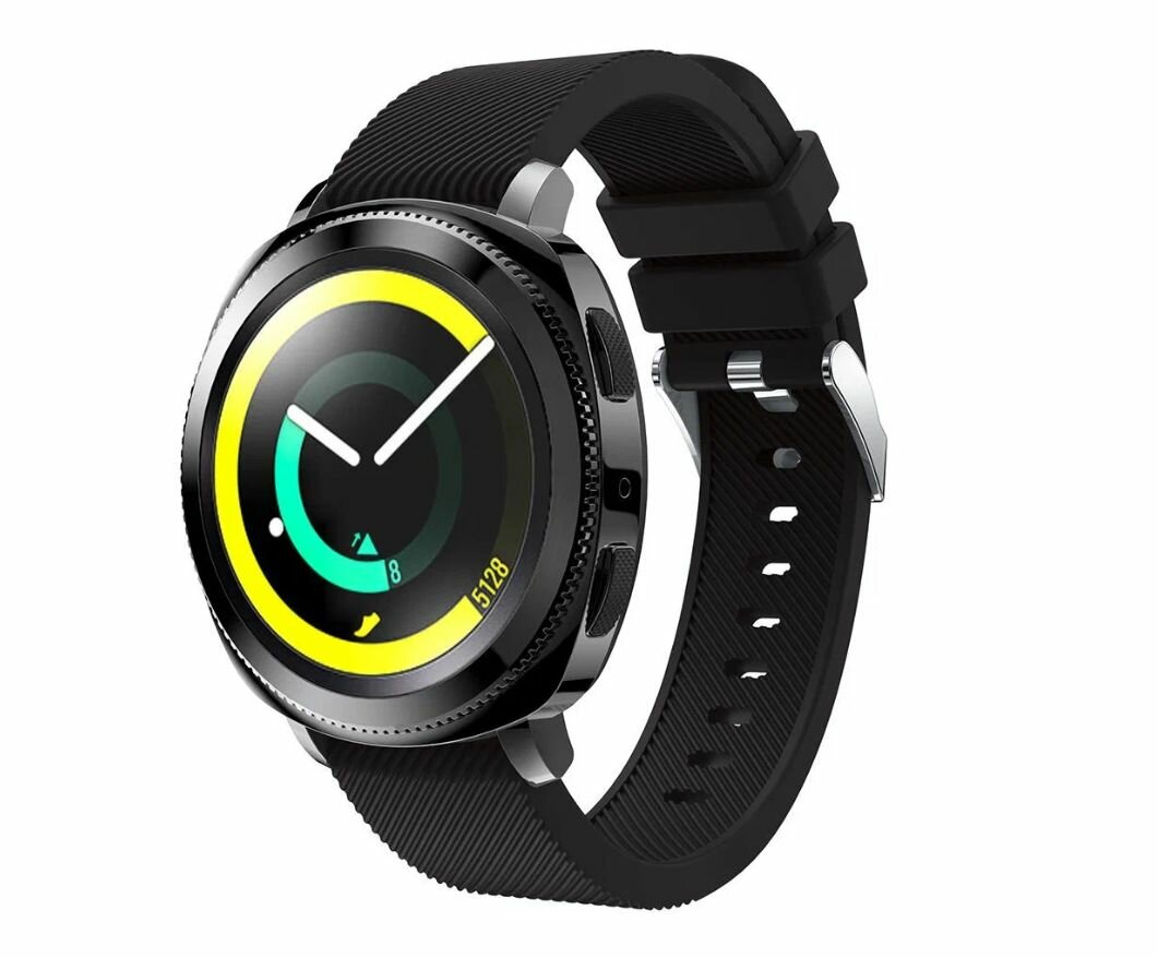 Ремешок для Garmin Forerunner 645 (Music)/ Vivomove (Sport, Premium) / Vivomove HR/ Vivoactive 3 (Music) 20mm (черный)