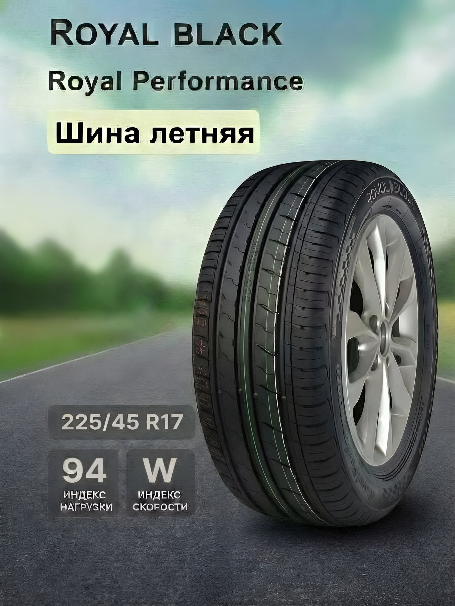 ROYAL BLACK Royal Performance Шины летние 225/45 R17 94W Нешипованные