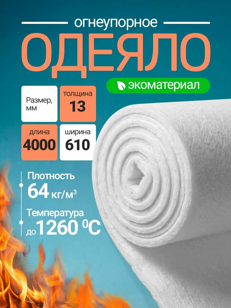 Огнеупорная теплоизоляция на основе керамического волокна для дымохода, печей, бани