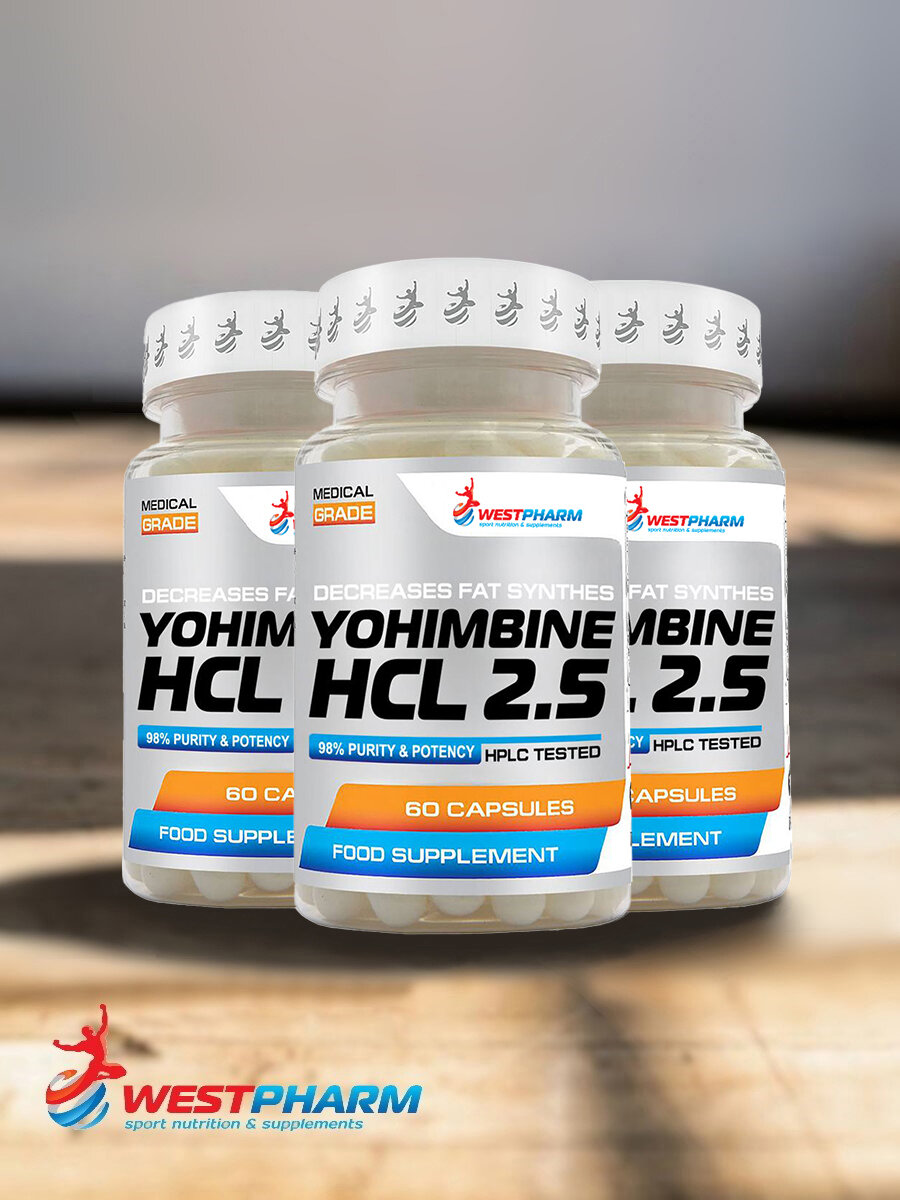 Yohimbine HCL 2.5, 60 капсул