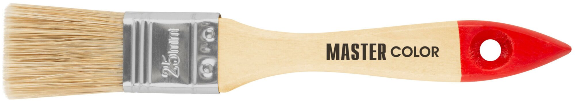 Кисть флейцевая, натур. щетина, 55 топс, лакиров. ручка, ширина 25 мм