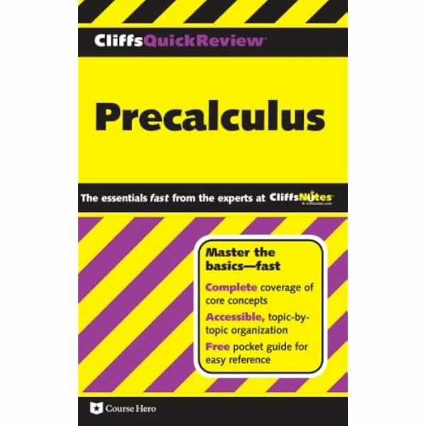 CliffsQuickReview Precalculus (Cliffs Quick Review (Paperback))，Reprinted paperback book