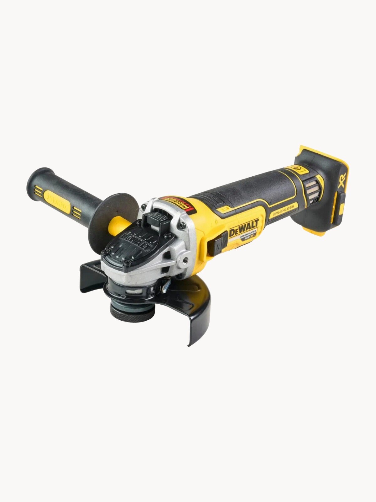 Угловая шлифмашина аккумуляторная бесщеточная DeWALT 20 В, 2 АКБ и ЗУ, 125 мм. DCG405P2
