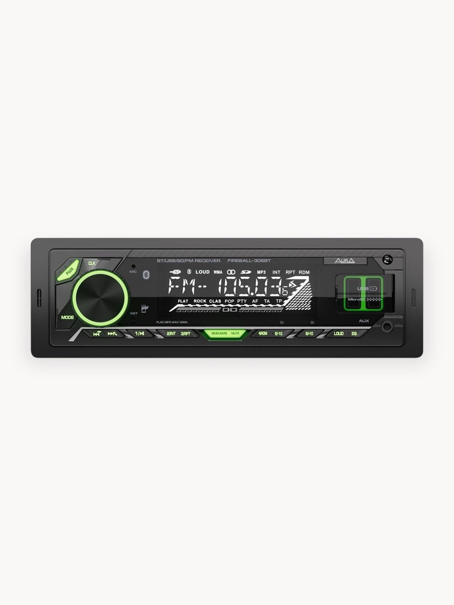 Автомобильный USB/SD ресивер AurA FIREBALL-306BT