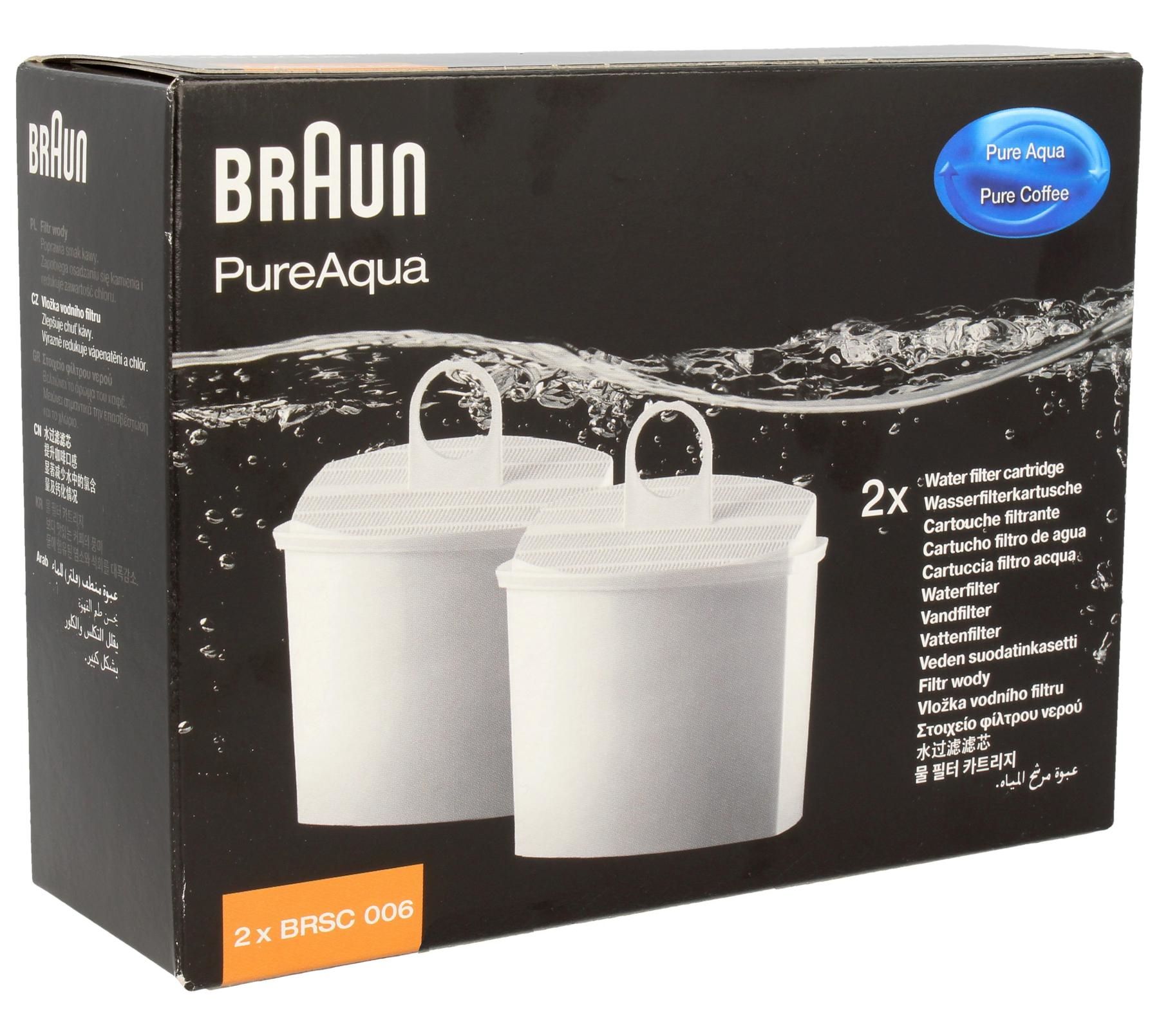 Фильтры BRSC006 для воды PureAqua для кофемашин Braun AX13210006
