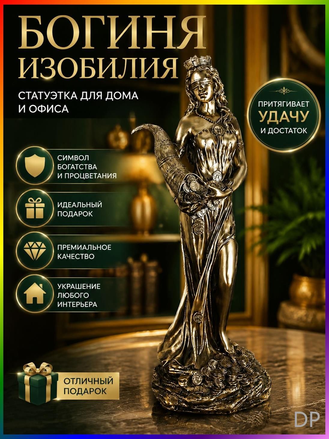 Статуэтка декоративная, смола, 19,5 см, 235 г, 1 статуэтка, 1 штука, 1 шт, 1 штука, 1 шт, 1 штука