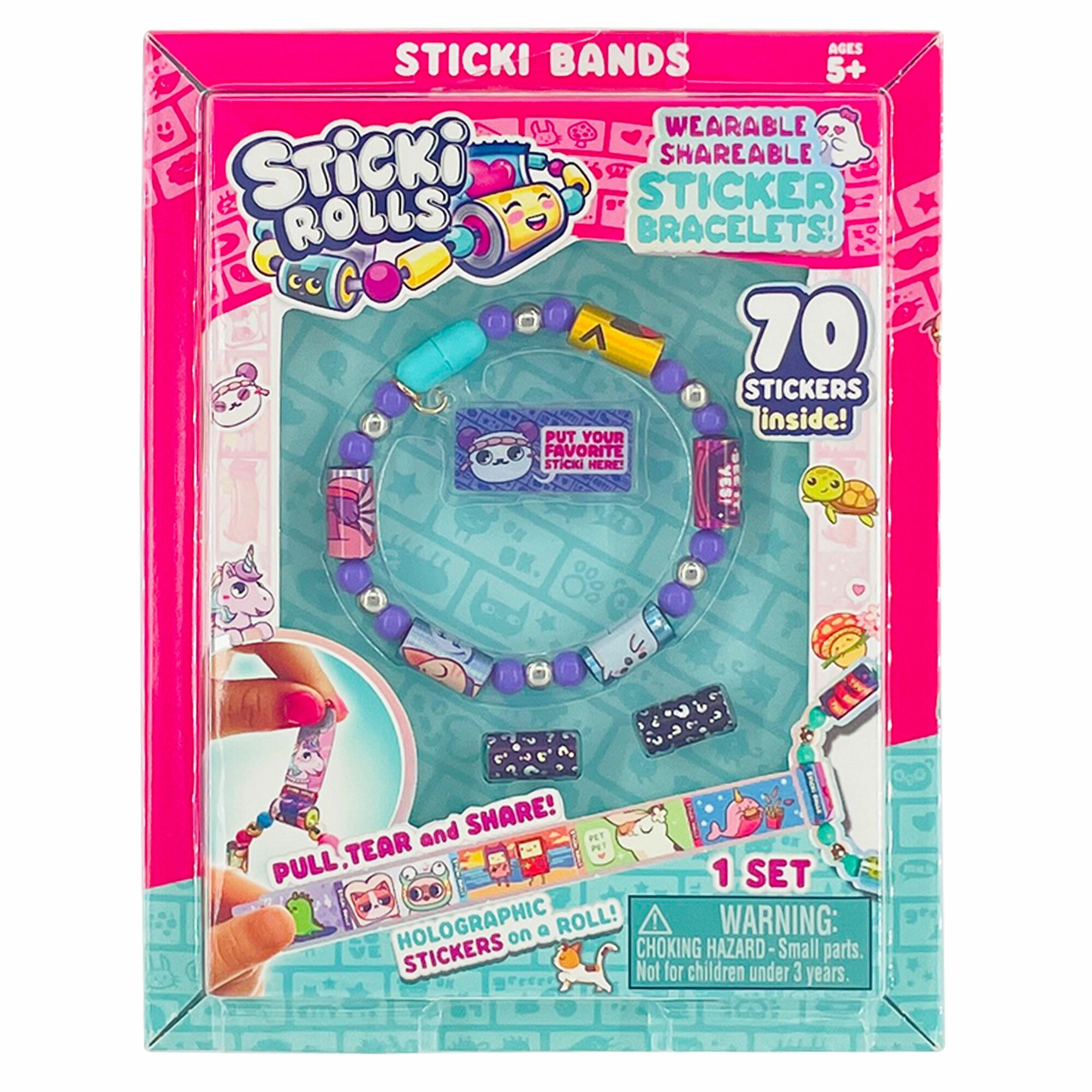 Игровой набор Sticki Rolls (браслет, 70 наклеек), в блистере, SR100CDU-16