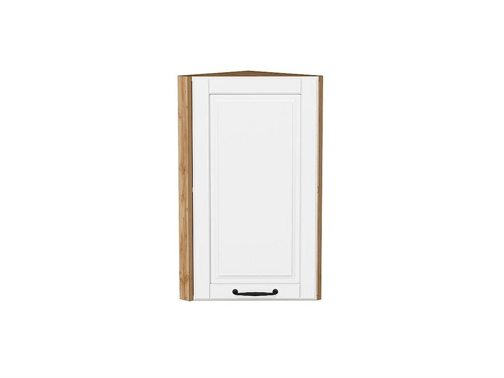 VVT Шкаф верхний торцевой Дублин Дуб Вотан, Special White, 720 В*Ш*Г 716*300*304, фасад МДФ Special White, корпус Дуб Вотан Special White