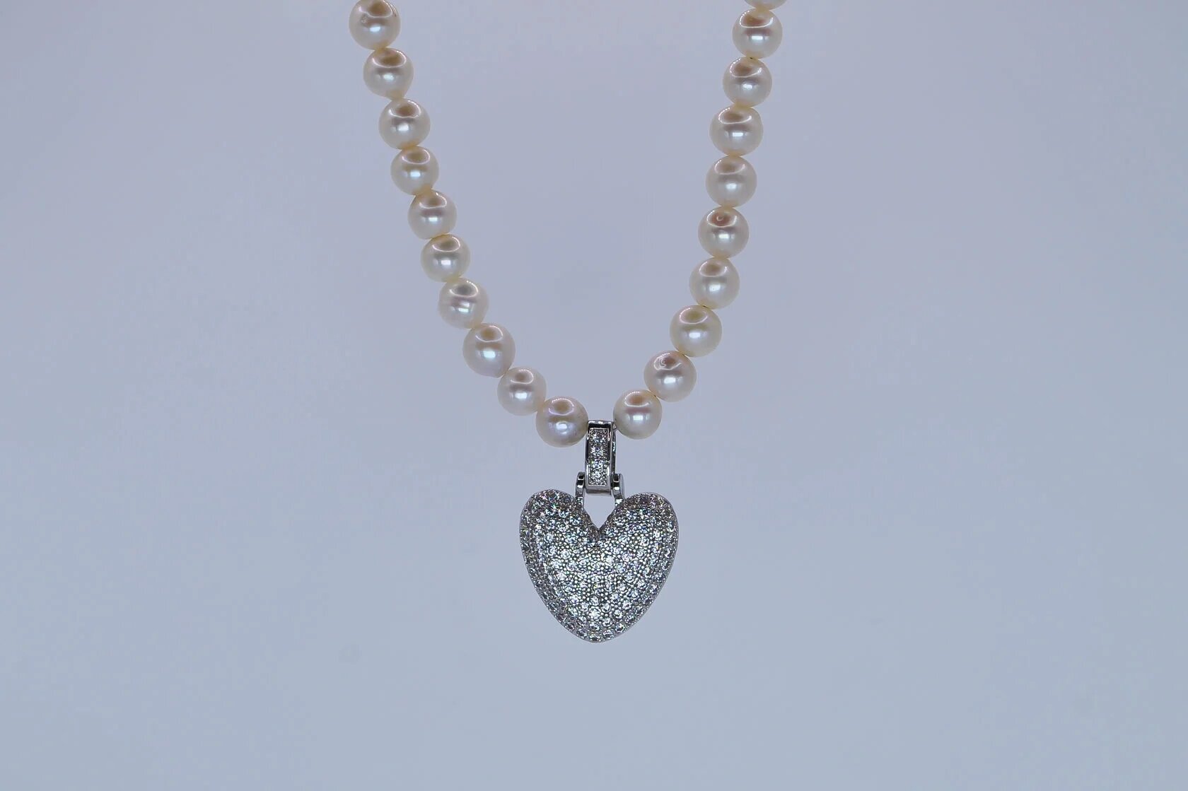 Колье, жемчуг пресноводный культивированный