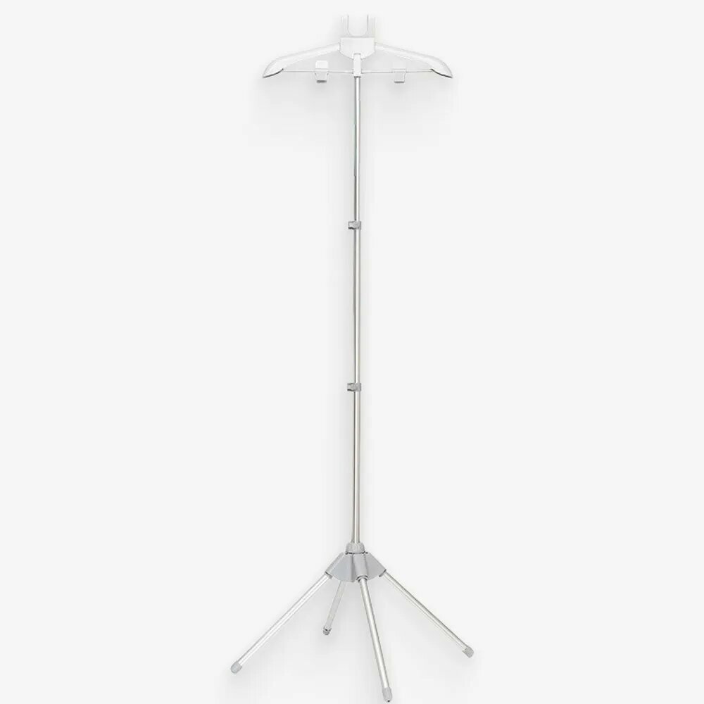 Вешалка для отпаривателя, напольная, телескопическая, мобильная, с плечиками