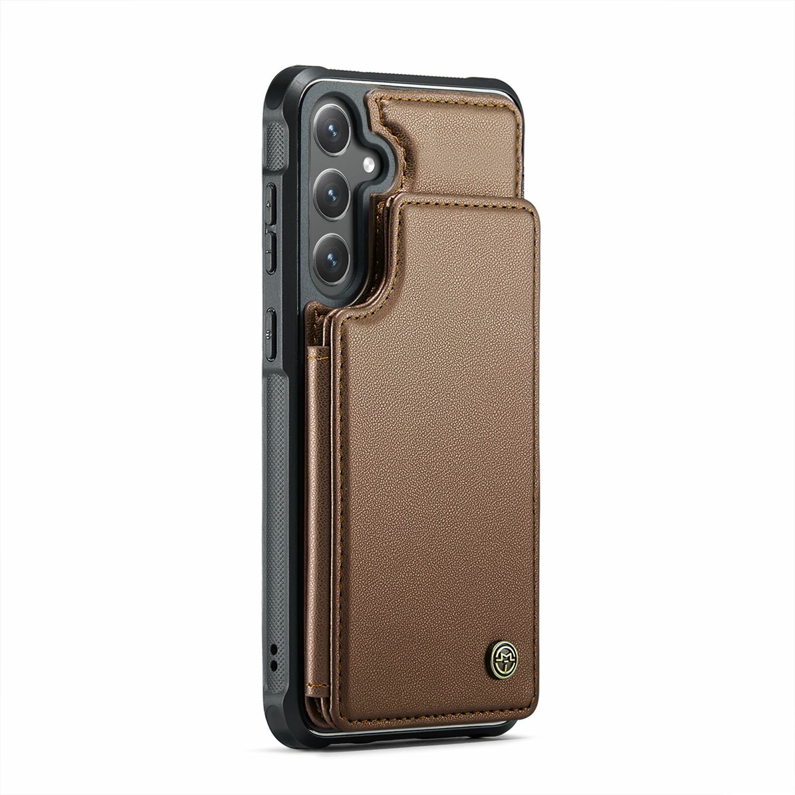 Чехол CaseMe Card Protection, для Samsung Galaxy S24, коричневый