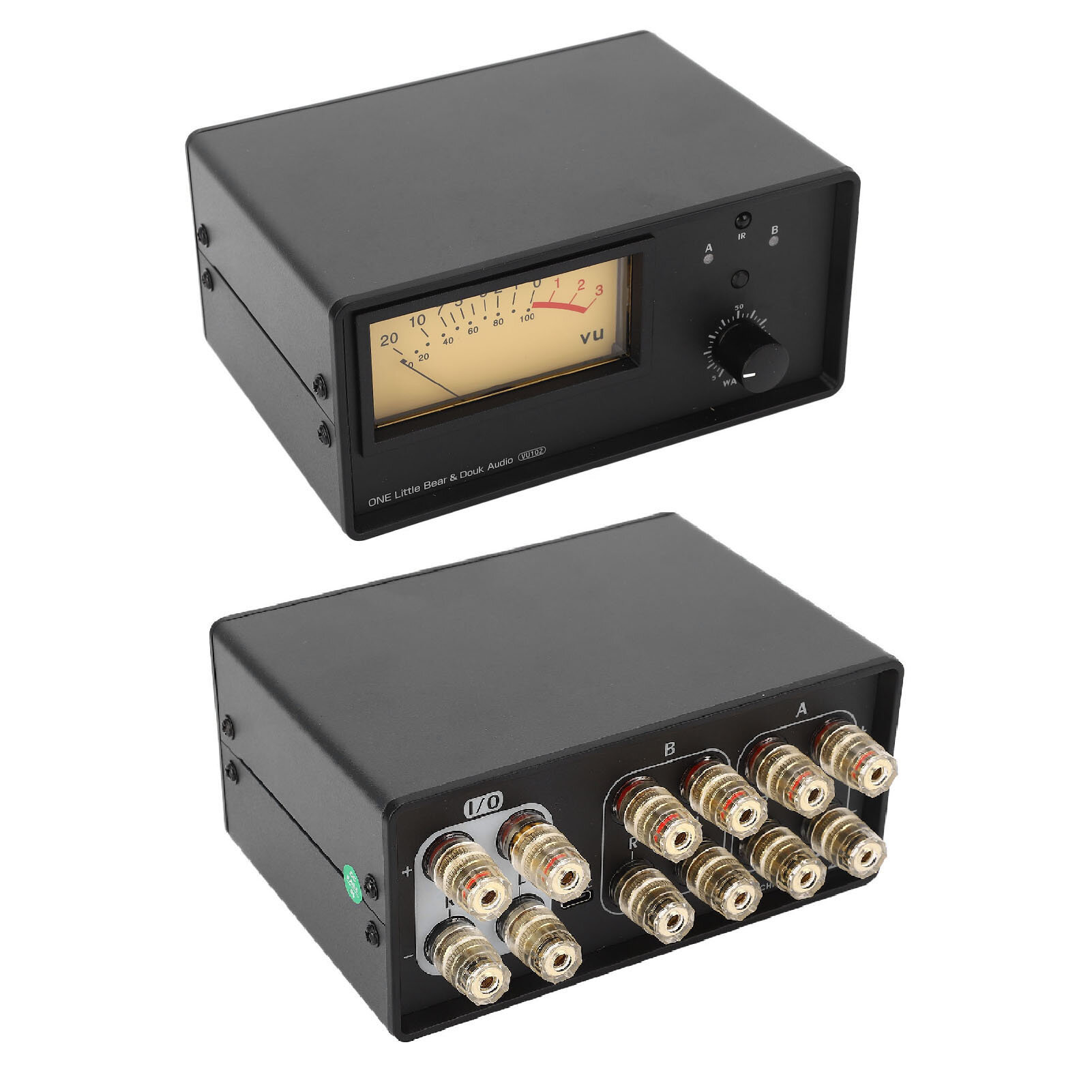 200 Вт 2 в 1, 1 в 2, усилитель, переключатель динамиков, дистанционное управление, измеритель уровня VU, аудиоразветвитель, переключатель