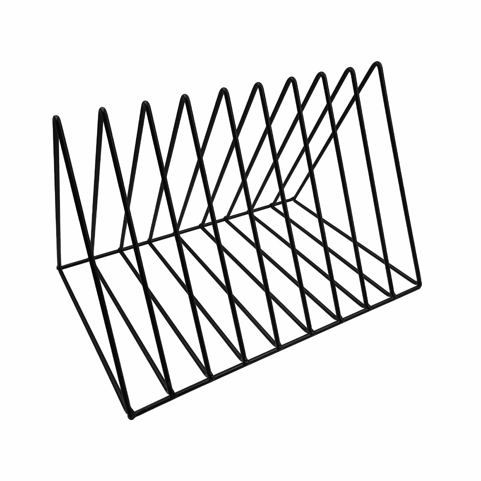 Подставка для виниловых пластинок, металлическая стойка для хранения на 9 слотов, органайзер для хранения виниловых альбомов, журналов, книг, CD-альбомов, треугольная стойка для пластинок для домашних офисов