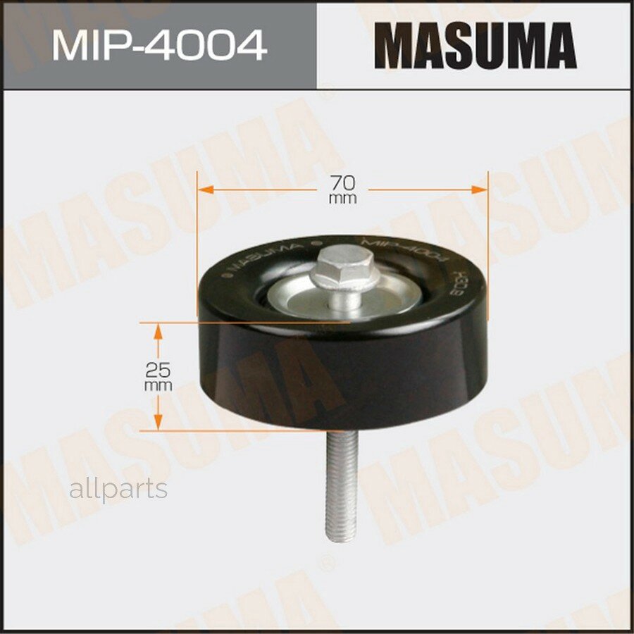 MASUMA MIP-4004 Ролик обводной MAZDA 3, 6, MPV, MX5 1.8-2.5 02-
