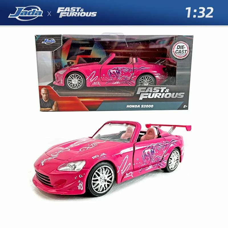 Машинка Jada Toys Fast & Furious 1:32 Honda S2000, Машинка, Металл, ABS пластик,1662646509