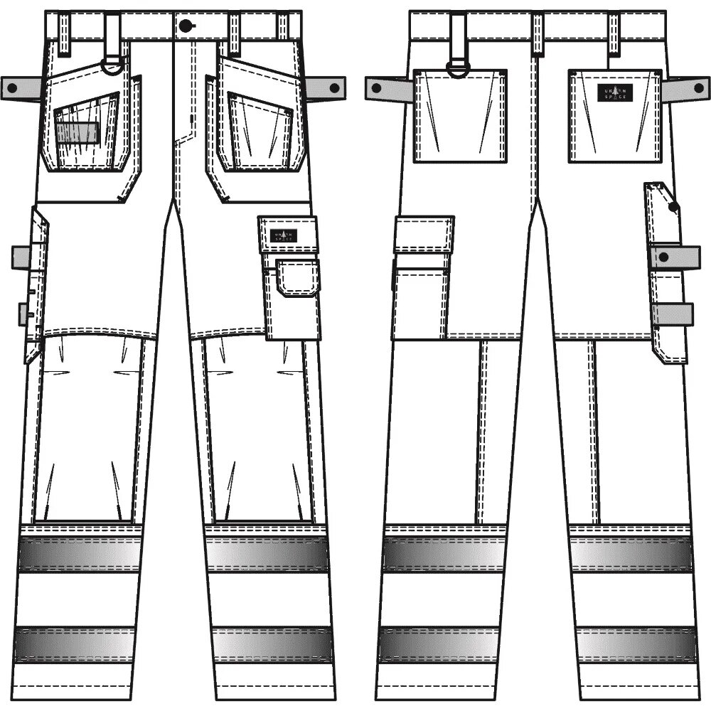 Брюки союзспецодежда Union Space, темно‑синий, ткань Shelton хлопок/полиэфир, защита от истирания — фото 1