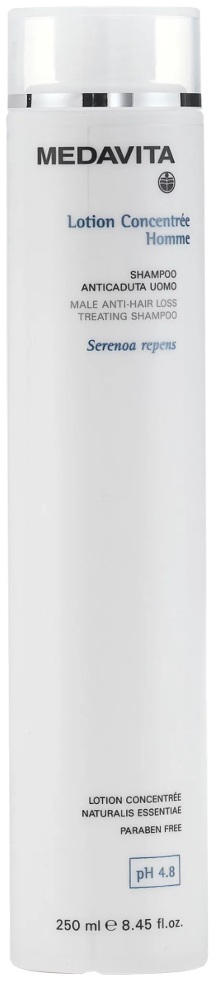 MedaVita нормализирующий шампунь против выпадения волос для мужчин Lotion Concentree Homme, 250 мл