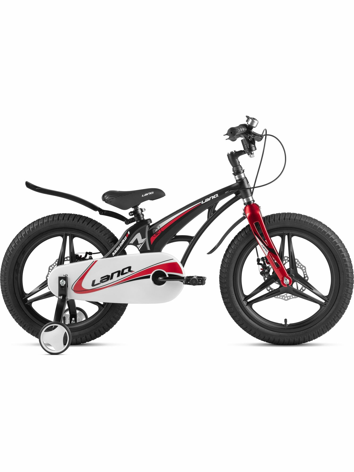 Велосипед городской LANQ WLN1846G 18" (2025) Black для детей на рост 115-130 см, магниевая рама, магниевые обода