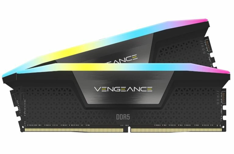 Оперативная память Corsair VENGEANCE RGB (CMH32GX5M2B6000C40) DIMM DDR5 32 ГБ - 2 шт, 6000 МГц
