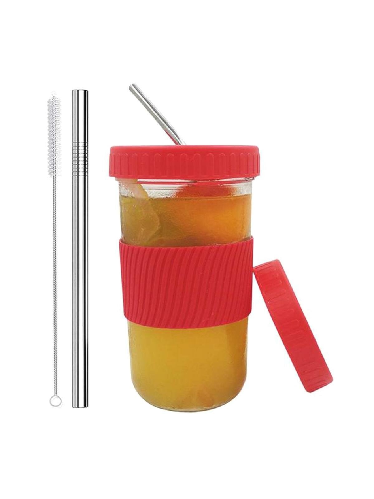 Стаканчики для напитков 650 мл, банки для чашек Mason с крышкой, многофункциональные бутылки для смузи, чая, чая Boba, Bubble Tea