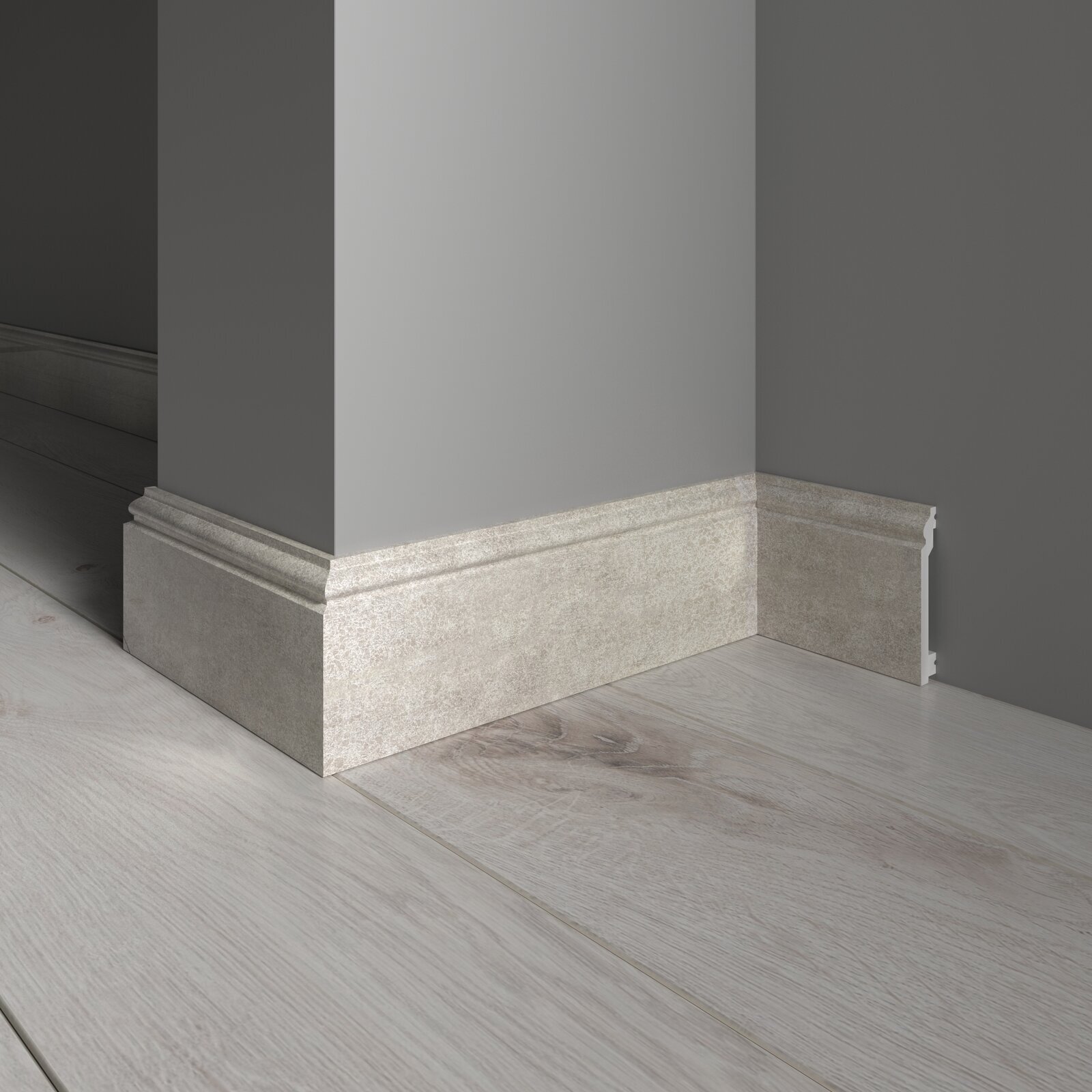 Плинтус Decor-Dizayn арт. 701-25 ( д. 2400 x в. 100 x ш. 16 мм. )