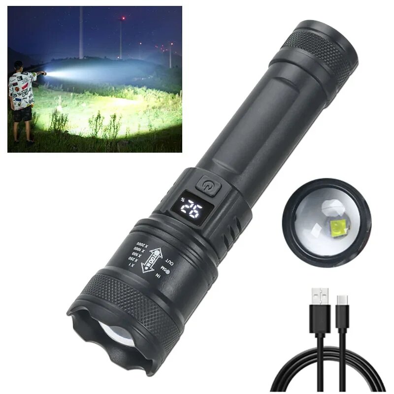 Светодиодный фонарь Ipha 9900Lm, цвет: 1pc