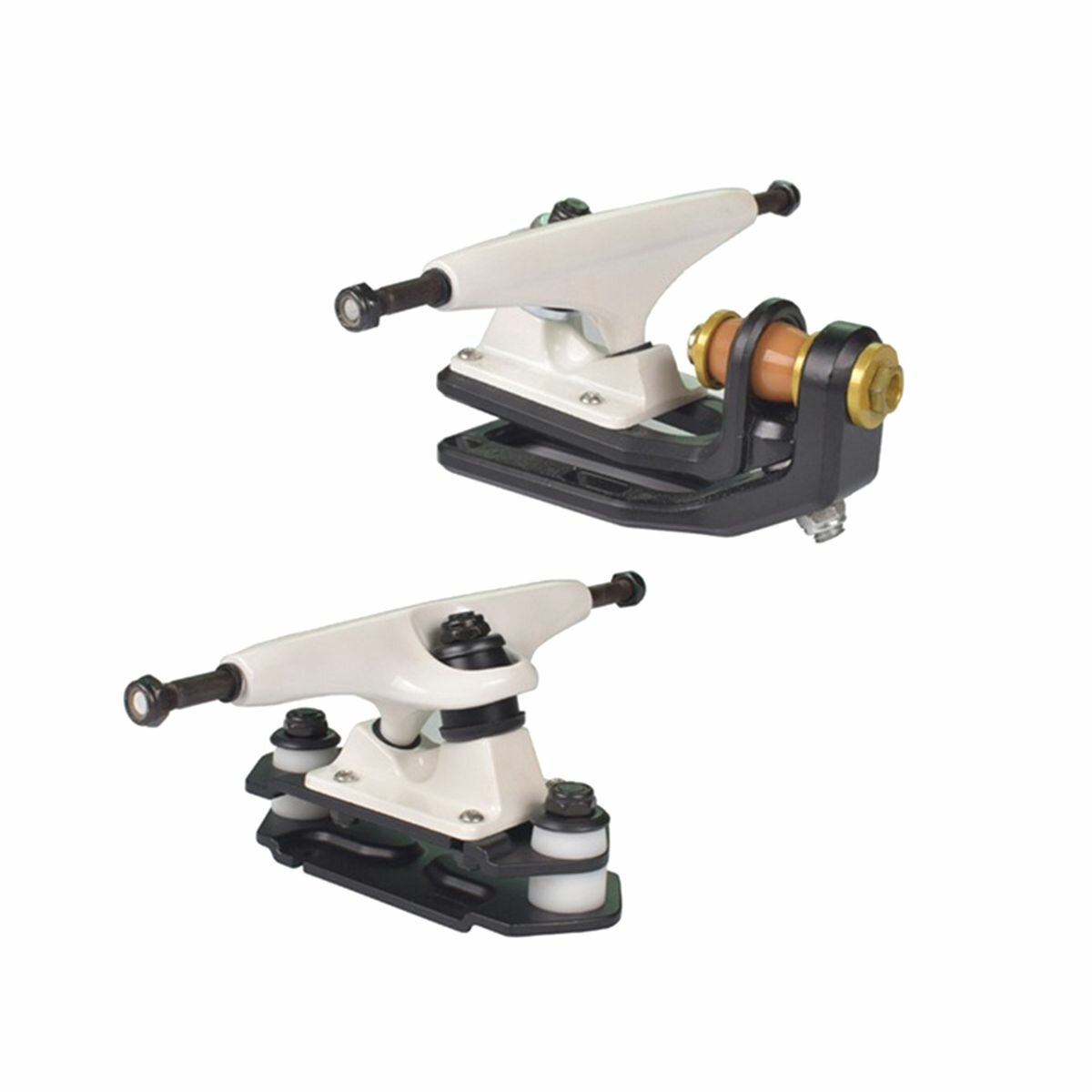 S1 Surf Skateboard Trucks Adapter Pu Bushing Surf Skate Bridges Скейтборд Гибкое рулевое управление с 6,25-дюймовым грузовиком, белый