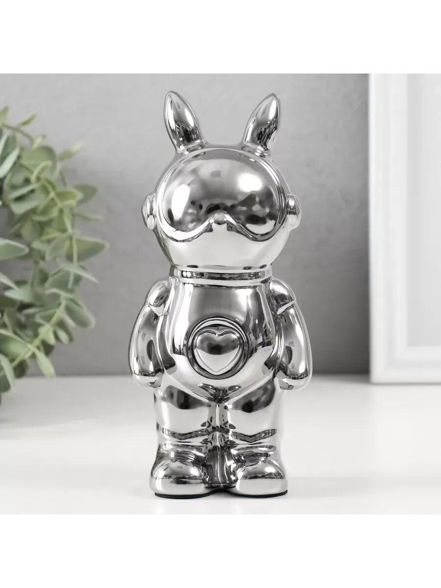 Копилка для денег Кролик-космонавт 6 х 8,5 х 18 см