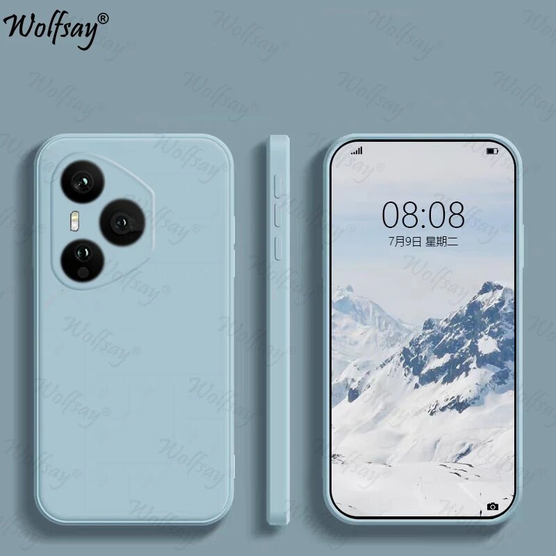 Чехол для Honor 400 Pro LightGreen, силиконовый, белый