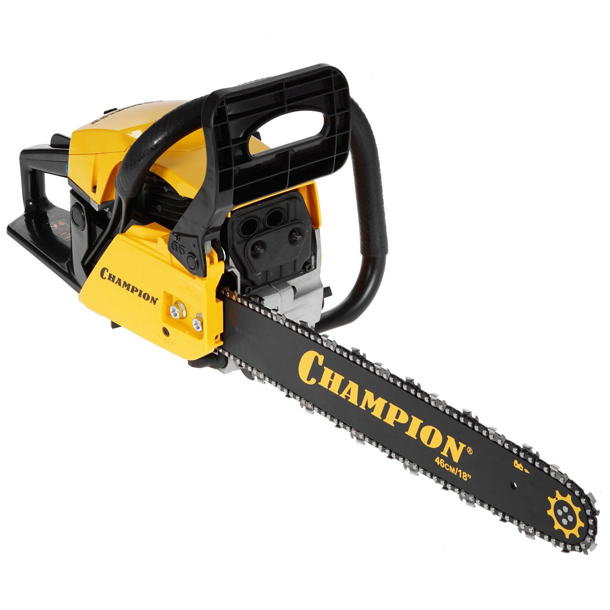 Бензопила цепная Champion 251-18 желтый/черный, 2300 Вт, шина 45 см