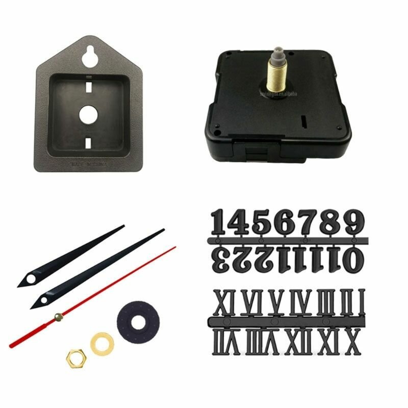 Настенные часы, механизм движения, мотор на батарейках, с цифрами и стрелками, аксессуары для ремонта своими руками