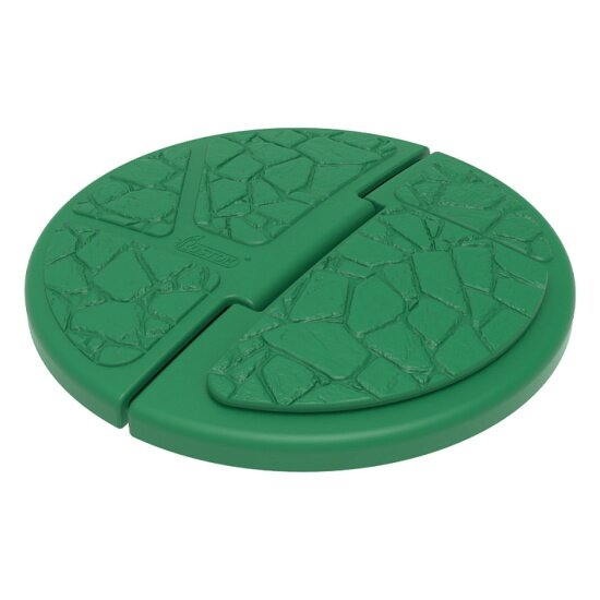 Крышка колодца Rostok, складная, зеленая, полиэтилен, 126 см