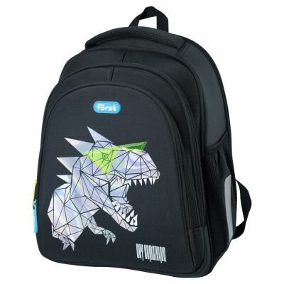 Ранец F rst F-Base "Cool dino", 36*29*17 см, 3 отделения, 2 кармана, анатомическая спинка