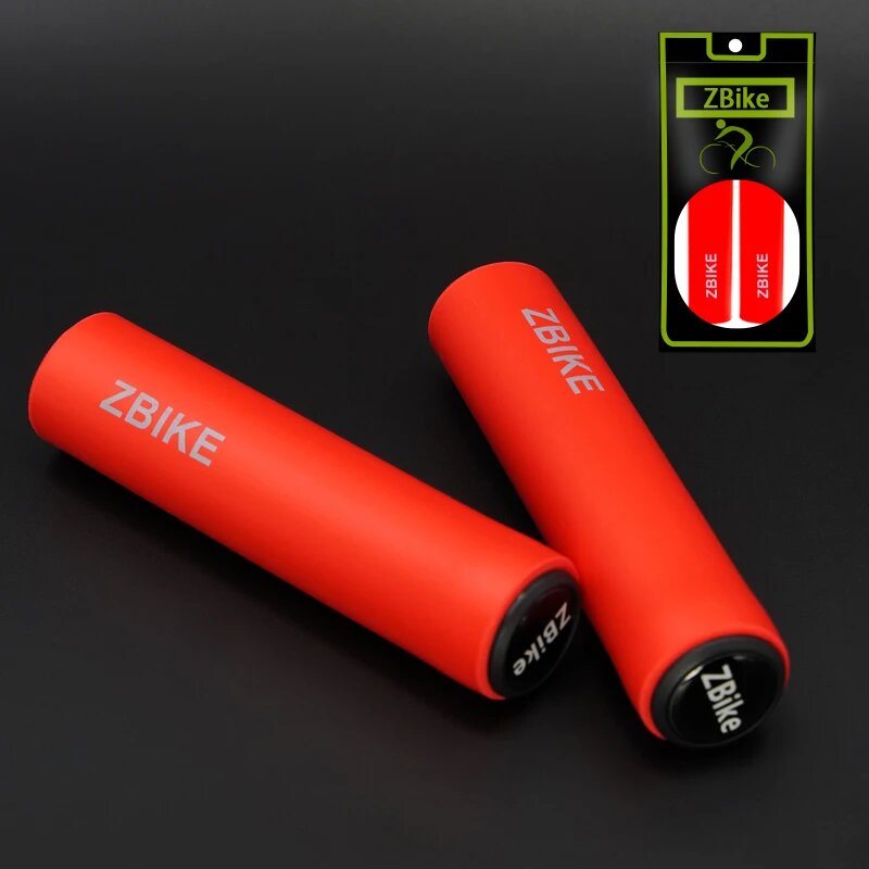 Красные силиконовые грипсы для велосипеда ZBike ZBG-Red