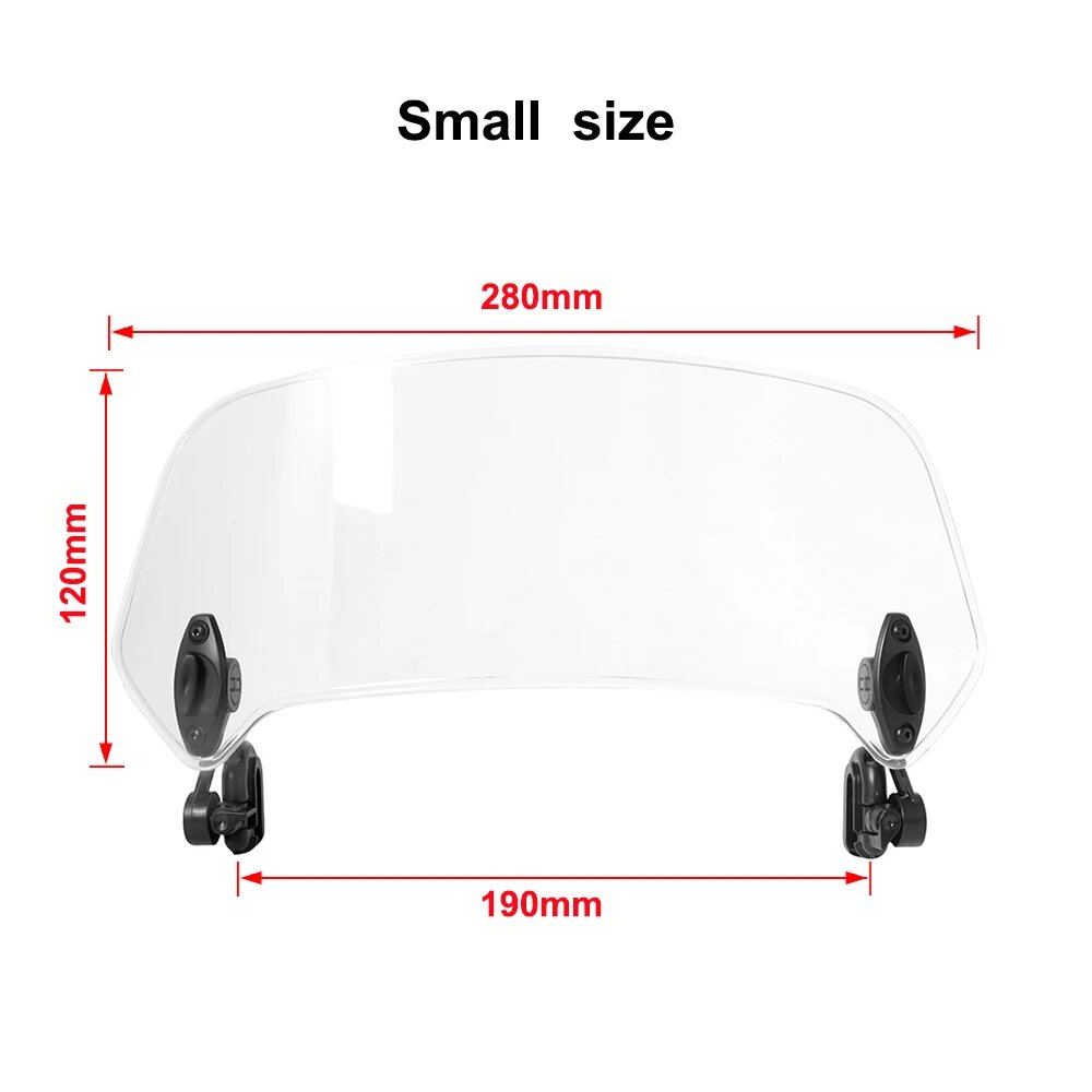 Ветрозащитный дефлектор для мотоцикла, Small size